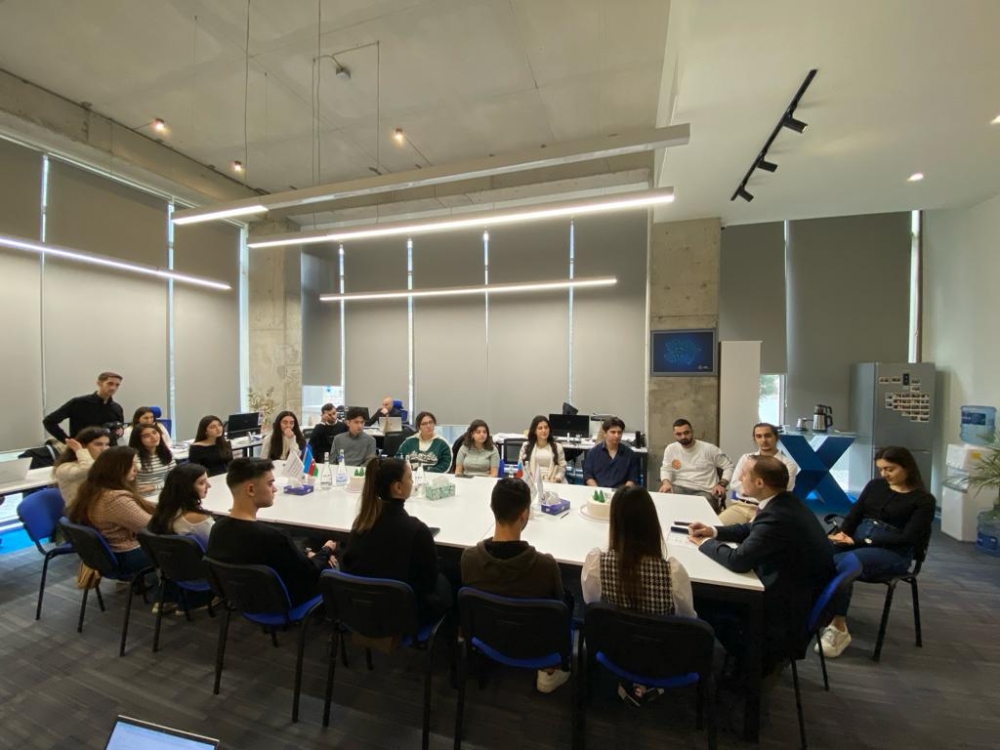 A meeting was held with students and volunteers doing internship at ...